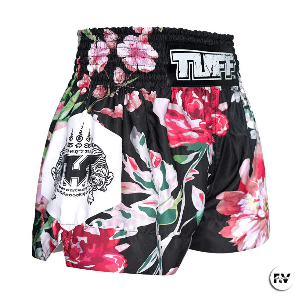 Quần Muay Thai TUFF Boxing Shorts Wild Thorns - TUF-MS655-BLK | FighterViet