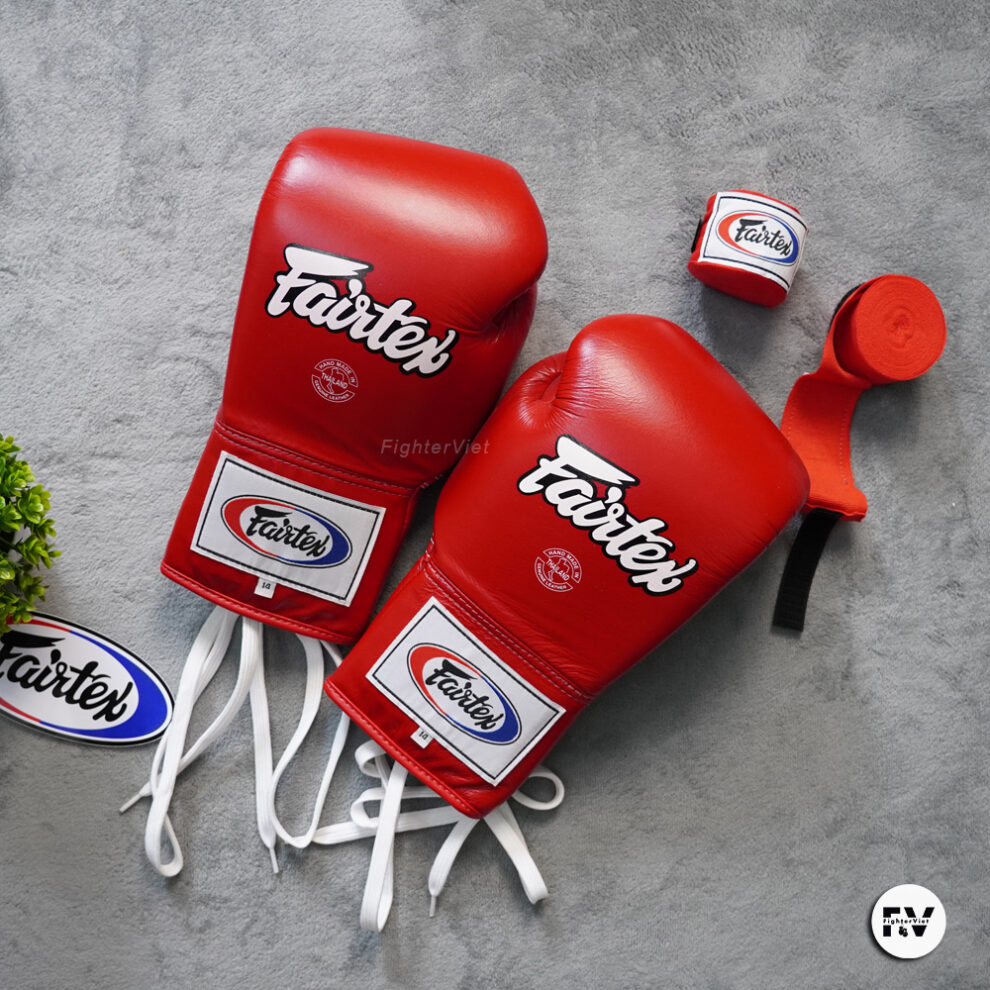 Găng Boxing Fairtex BGL6 - Găng Buộc Dây Pro Leather - Locked Thumb ...