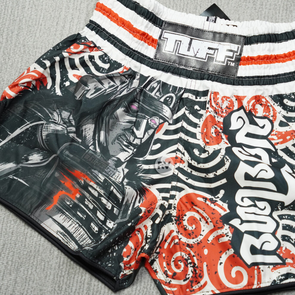 Quần TUFF Muay Thai Boxing Shorts High-Cut Retro Style "Waves Of ...
