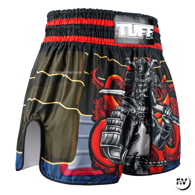 Quần TUFF Muay Thai Boxing Shorts High-Cut Retro Style "The Undefeated ...