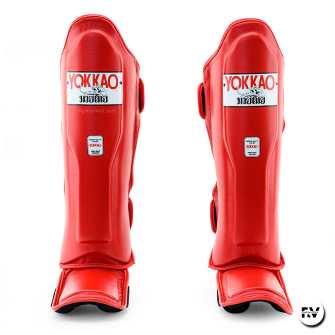 Bảo Hộ Chân YOKKAO Matrix Red - Shin Guards | FighterViet