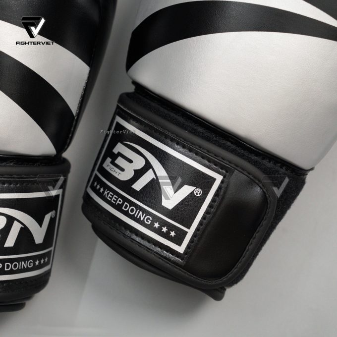 Găng Tay Boxing BN - Grey/Black | FighterViet